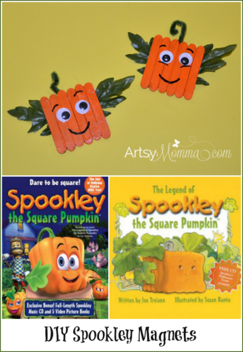 Spookley the Square Pumpkin Craft Magnets - Artsy Momma