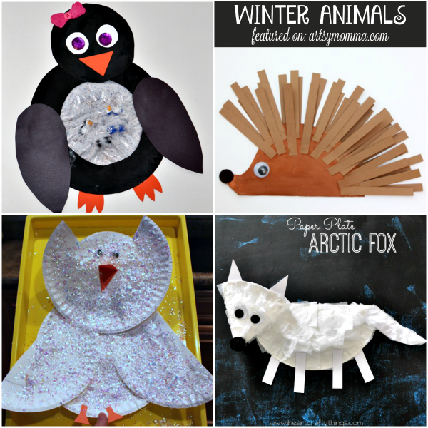 10 Winter Animal Crafts Made From Paper Plates Artsy Momma 10 Winter Animal Crafts Made From Paper Plates Artsy Momma