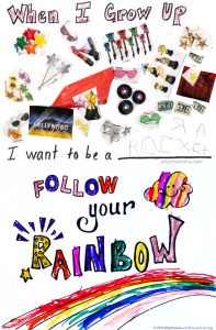 'When I Grow Up' Collage Craft + Follow Your Rainbow Printable - Artsy ...