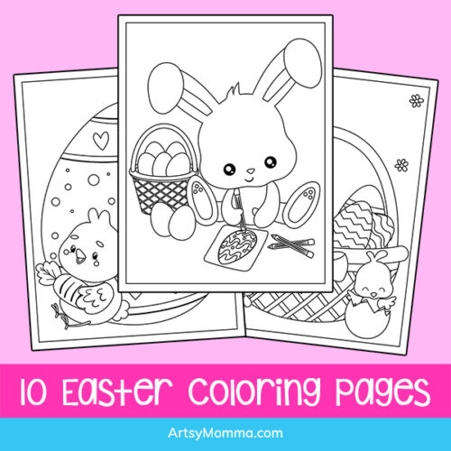 12 Printable Interactive Surprise Inside Easter Egg Coloring Crafts